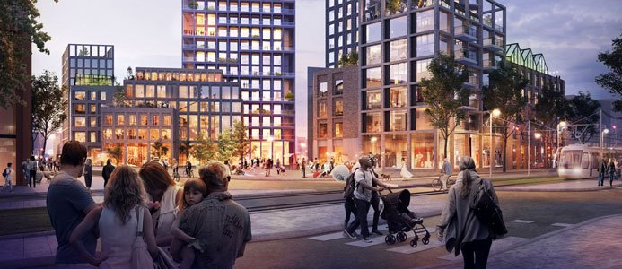 Utvecklar hållbar stad på höjden i Lund